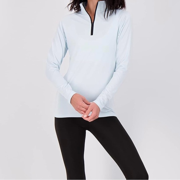 Real Essentials | Tops | Nwot Real Essentials Quarter Zip | Poshmark